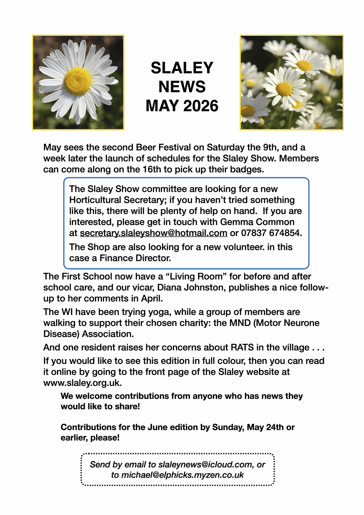 Slaley Community | Slaley Parish Council